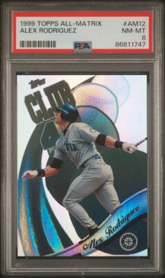 1999 Topps All-Matrix Alex Rodriguez PSA 8 Seattle Mariners #AM12 | eBay