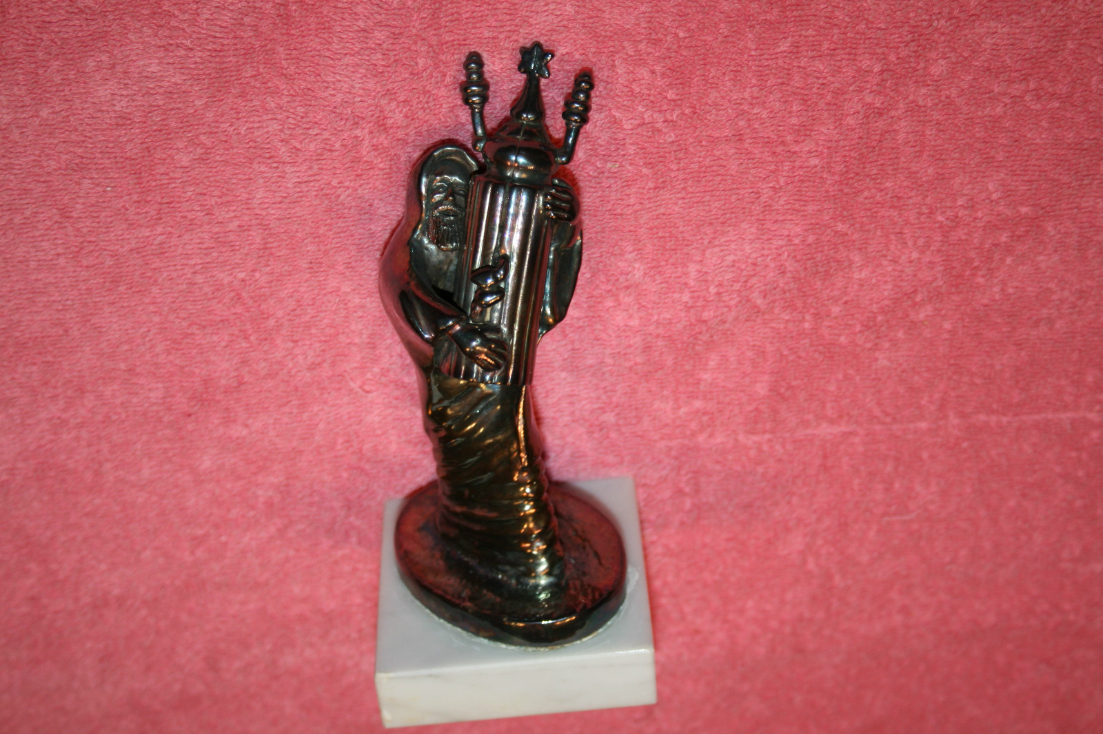 Vintage Sterling Old Man with Sefer Torah Figure Statue Judaica Signed ...