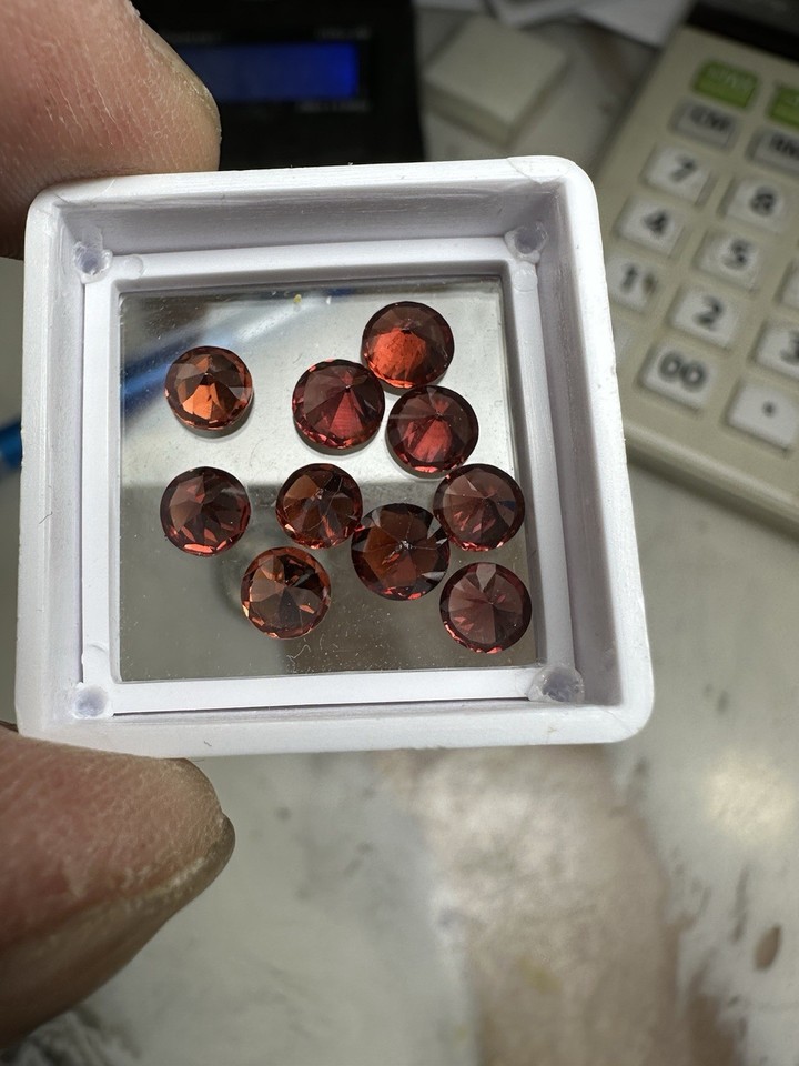 $ FINEST Antique 5.93ct Natural Earth 🌎 Spessartite Garnets 5MM Gems 💎 ...