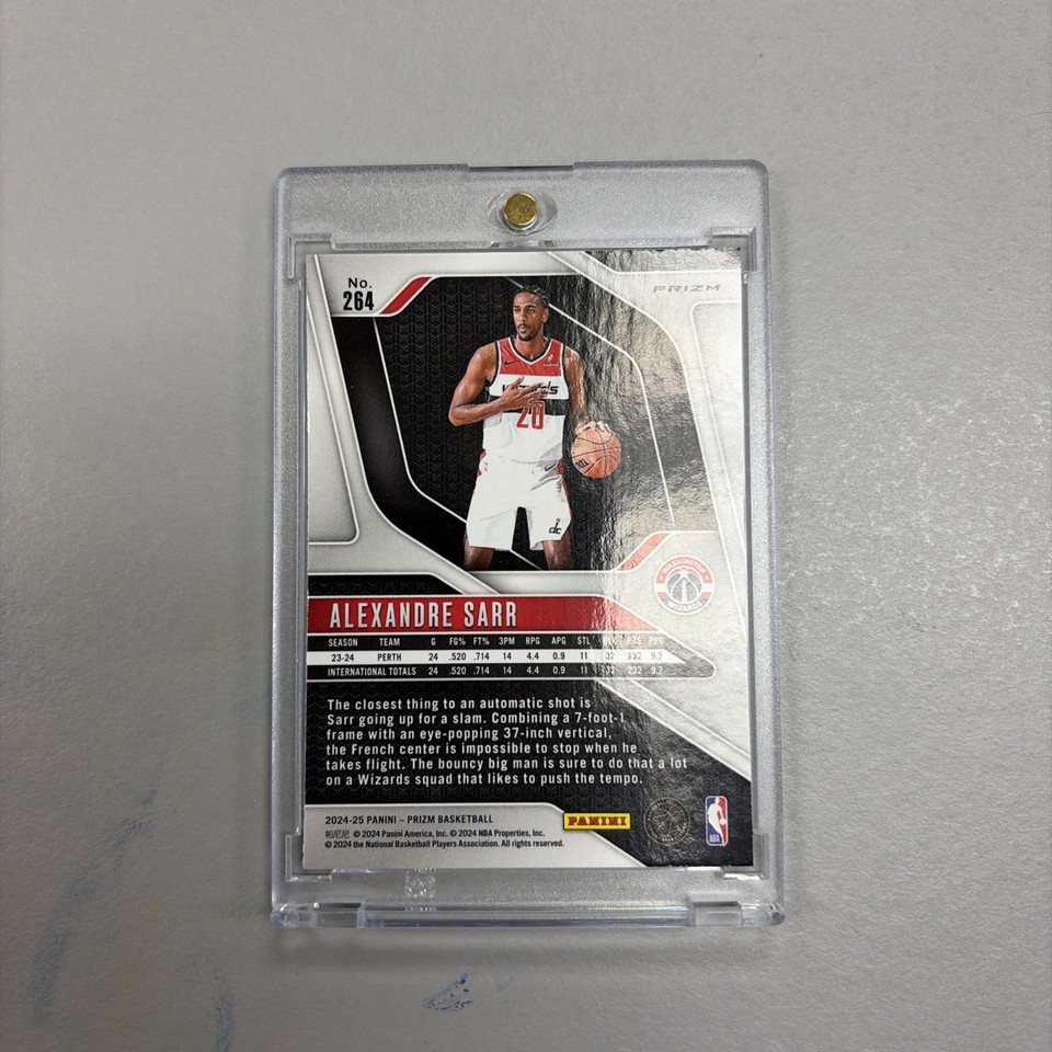 Alexandre Sarr 2024-25 Panini Prizm Silver Prizm China SSP #264 Wizards ...