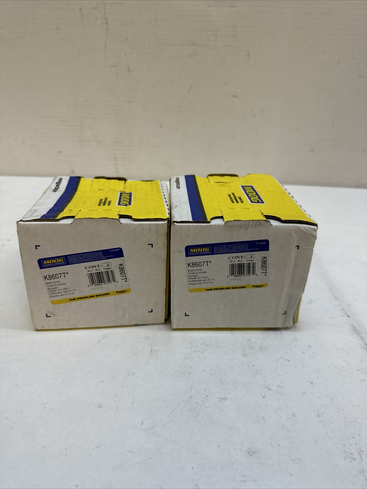 MOOG Set of Front Upper and Lower Bolt-in Type Ball Joints K8607t for ...