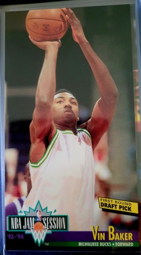 1993-94 Fleer Jam Session - Vin Baker (Bucks) #120 1st Round Draft Pick ...