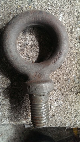 TDF Eye Bolt size Whitworth BSW 1" x 8, E6, SWL 4.4 CWT Rotary Lifting ...