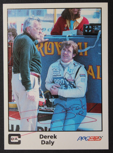 Derek Daly British F1 Race Car Driver Autographed Signed 1985 A&S Card ...