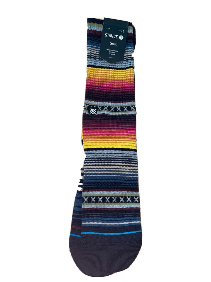 STANCE Casual Men’s Crew Height Socks - Curren ST Crew - Large - NEW ...