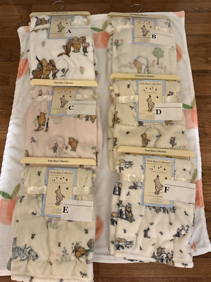 NWT! CLASSIC WINNIE THE POOH Bear Collection FLEECE BABY 30X40" Soft ...
