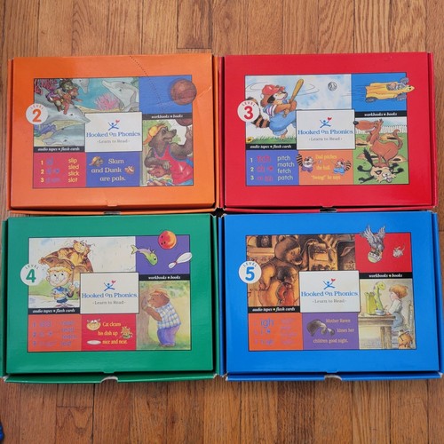 Hooked On Phonics Learn To Read Set Levels 2-5 Books Cassettes Guides ...