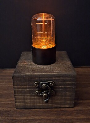 Old Antique Radio Lighted Vacuum Tube - Vintage Night Light / LED Amp ...