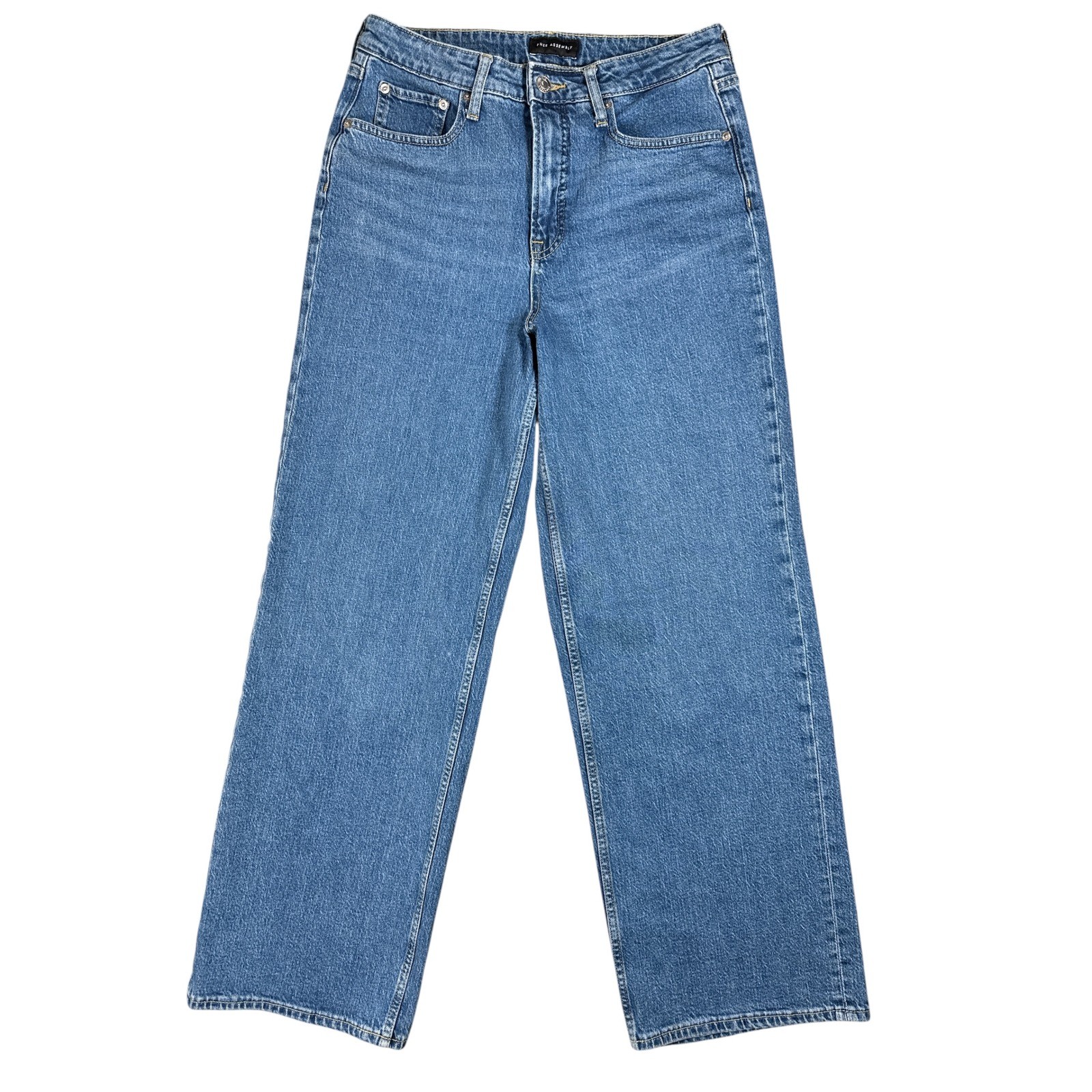 Free Assembly High 11” Rise Wide Leg Jeans Women's Si… - Gem