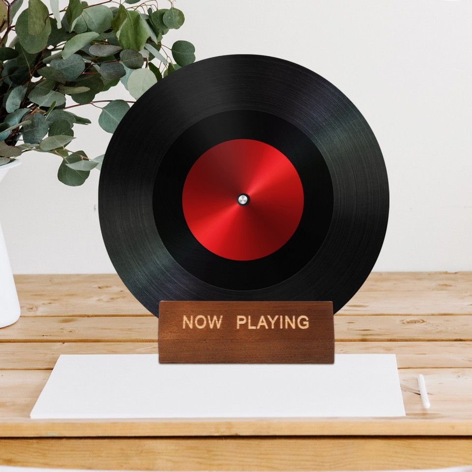 Playing Vinyl Stand Solid Wood Tabletop Record Rack Album Holder | eBay ...