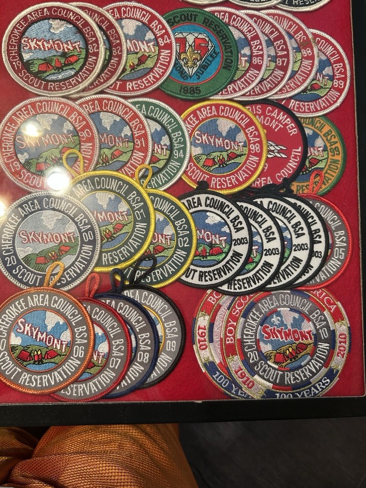 Boy Scout Cherokee Area council camp Skymont 1973 2010 33 pcs all mint ...