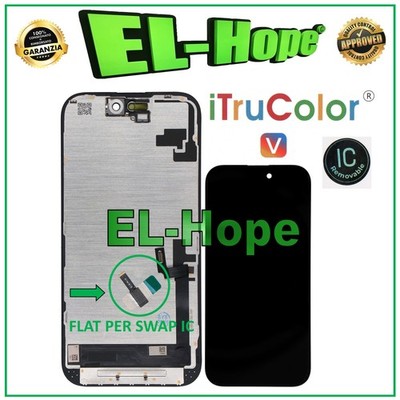 DISPLAY LCD iTruColor HD INCELL PER APPLE IPHONE 16 TOUCH SCREEN ...
