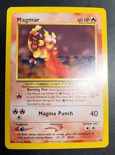 Pokemon TCG Card Game Magmar #44 Black Star Promo Card Unplayed | eBay