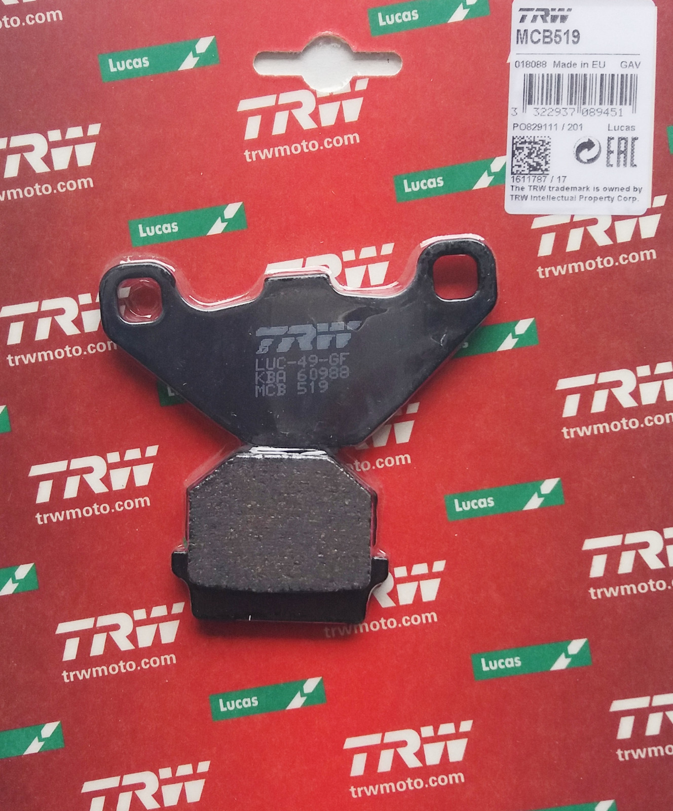 E-Ton DXL 90 U 2T Sierra - TRW-Lucas Bremsbeläge brake pads MCB519 | eBay