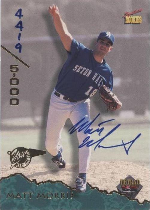 1995 Signature Rookies Tetrad - Matt Morris #39 Autographs /5000 (AU ...