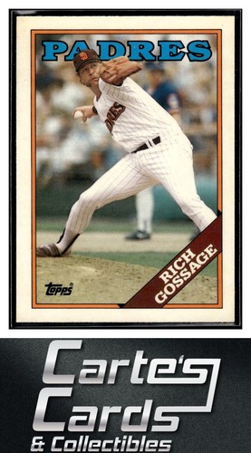 Rich Gossage 1988 Topps Tiffany #170 San Diego Padres Hall of Fame HOF ...