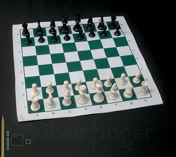 CHESS SET Foldable Portable Travel Folding Rollup Mat Board Pieces Bag ...