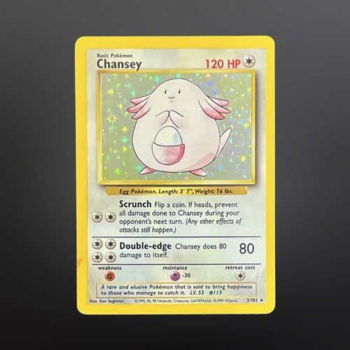 Chansey 3/102 Unlimited Holo Rare Base Set Pokémon TCG 1999 | eBay