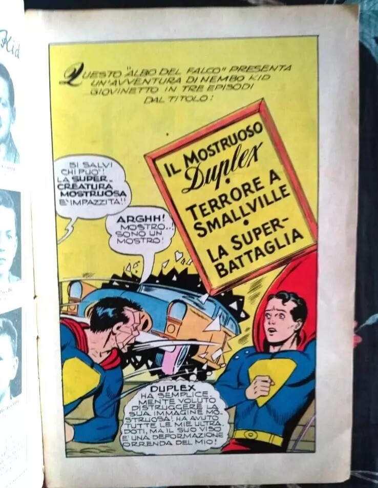 SUPERMAN ITALIAN EDITION 1959 SUPERBOY 68 FIRST APPEARANCE BIZARRO VERY ...