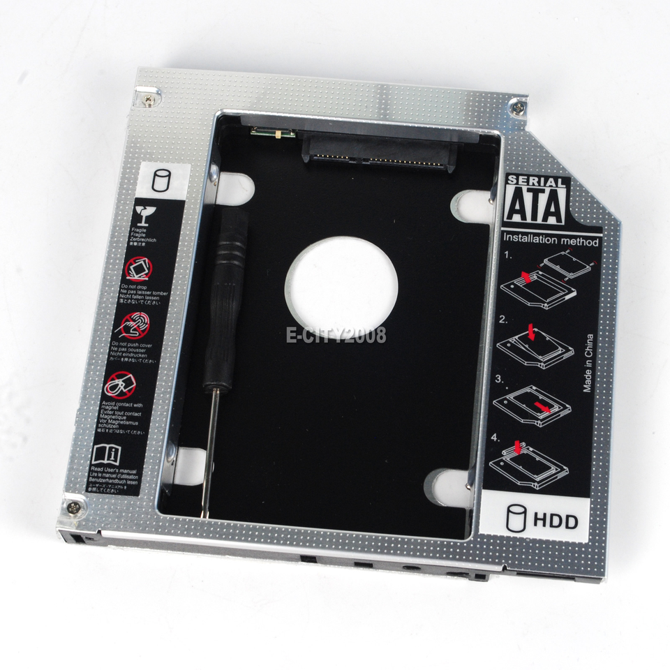 12.7mm SATA 2nd Hard Drive HDD SSD Caddy for ASUS K55A G55V GT51N UJ8C0 ...