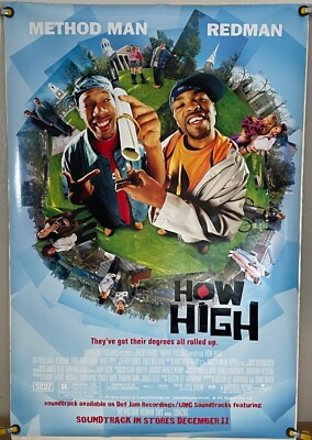 HOW HIGH DS ROLLED ORIGINAL ONE SHEET MOVIE POSTER METHOD MAN REDMAN ...