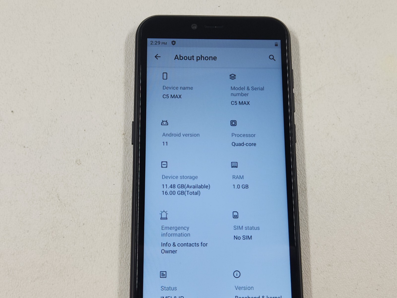 BLU C5 Max (C270EQ) 16GB - Black (GSM Unlocked) Dual SIM Smartphone ...
