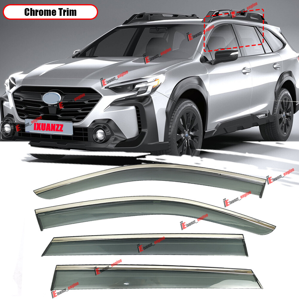 For 2020-2025 Subaru Outback Tape On Chrome Trim Rain Guards Window ...