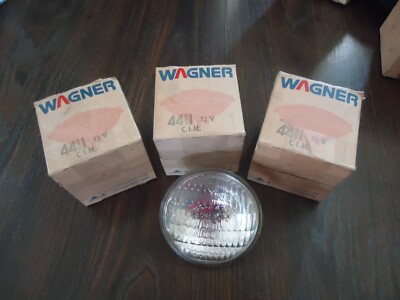6 NEW VINTAGE WAGNER/TUNG-SOL/GE P/N 4411 12V C.I.M. LAMP. CAR/TRACTOR ...