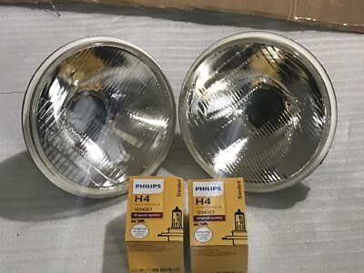 NRG HEADLIGHT 7 INCH SEMI-SEALED BEAM HIGH/LOW H4 60/55W 12V 1 PAIR ...