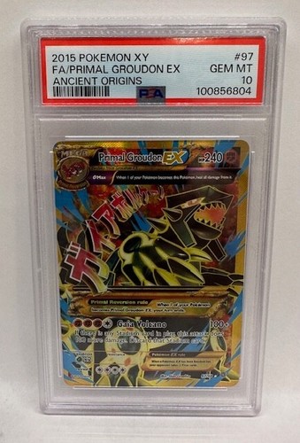 PSA 10 Pokemon Primal Groudon EX Full Art 97/98 Ancient Origins XY ...