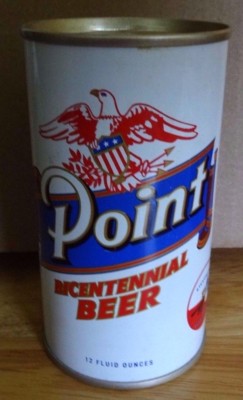 Point Bicentennial Beer 70s SS Pull Tab BO Stevens Point Brewery ...