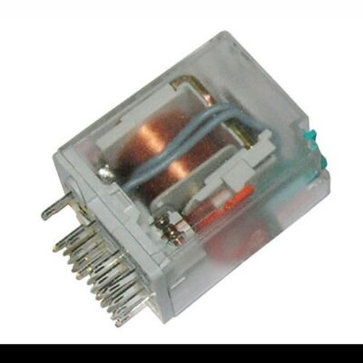 4 Pole 14 Pin - 24V DC Plug-in Square Relay | eBay UK