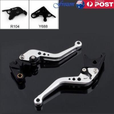 Short Brake Clutch Levers For Yamaha YZF R6 05-14 YZF R1 04-08 R6S ...