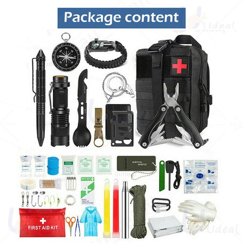 Emergency Survival Equipment Kit Outdoor Filter Tactical Hiking Camping ...