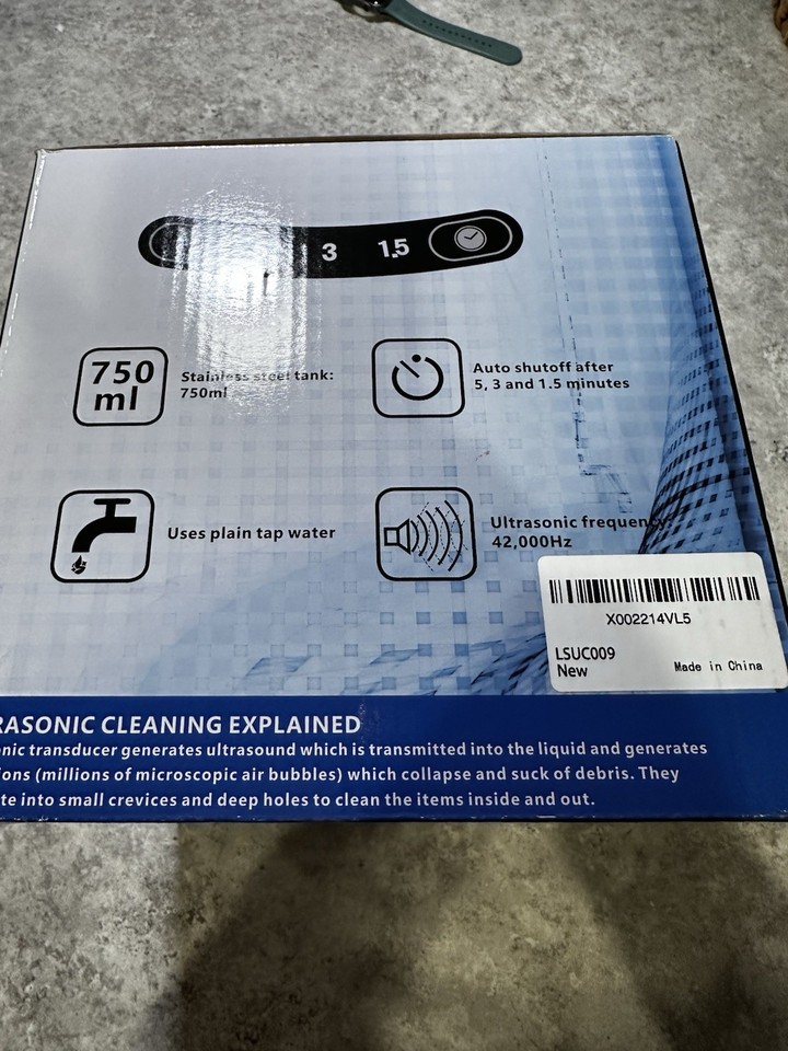 Ultrasonic CD-2820 Jewelry Cleaner New In Box | eBay