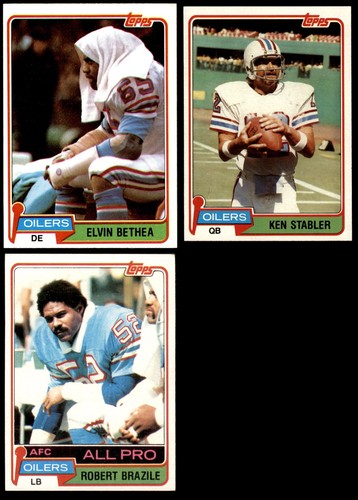 1981 Topps Houston Oilers Team Set 8 - NM/MT 5450541 | eBay