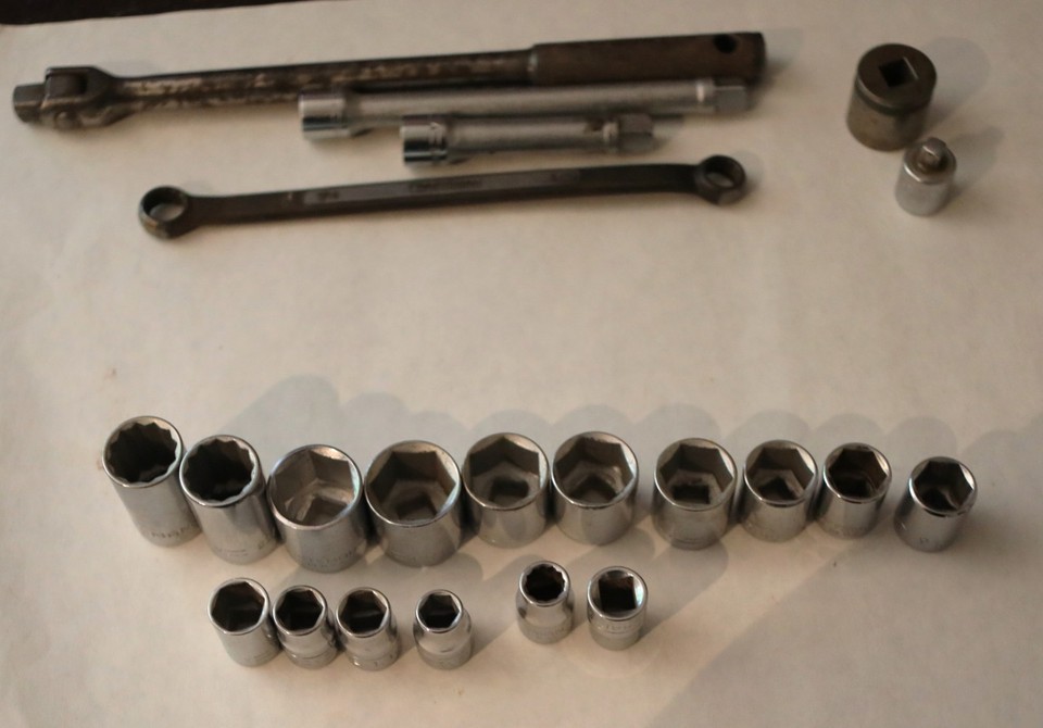 Vintage Craftsman Socket Set Drive V VV G SAE USA LOT 16 pcs + more | eBay
