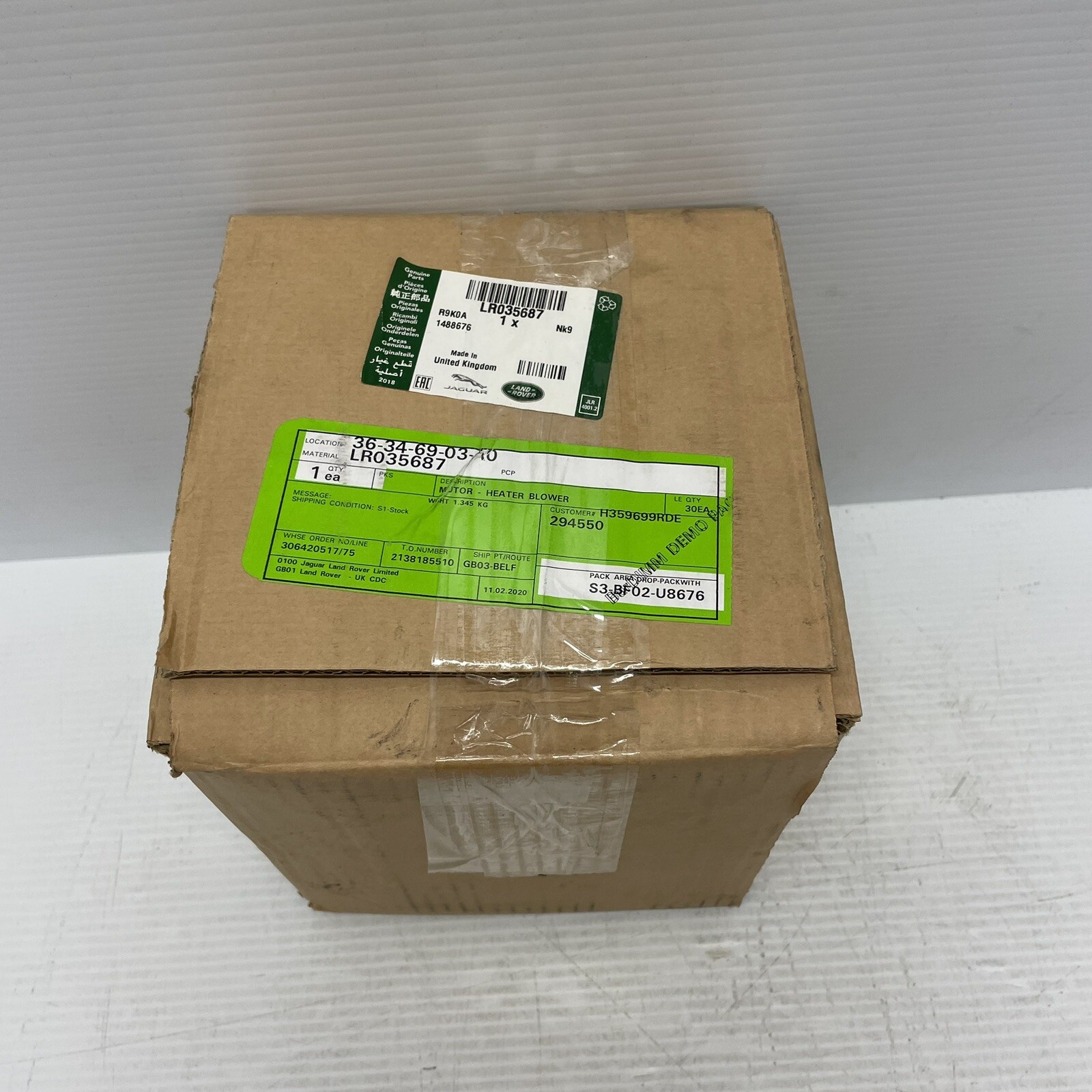 Land Rover Discovery 5 L462 Heater Fan Motor Blower Motor LR035687 for ...