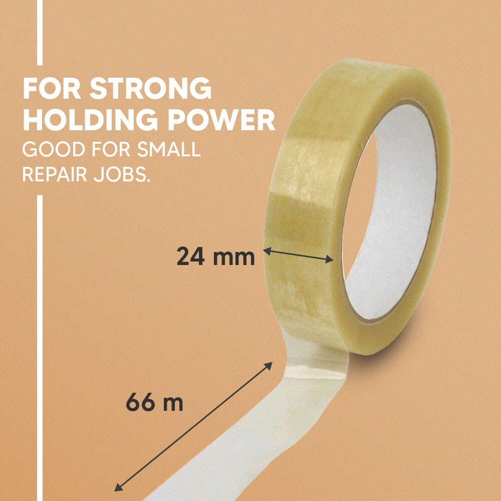 12 x Clear Packaging Tape Rolls 24mm x 40m Strong Cellotape For Box ...