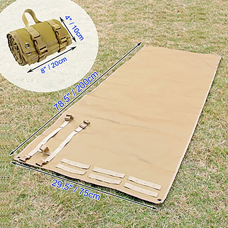 Tactical Shooting Mat Portable Roll Up Foldable Camping Accessories Non ...