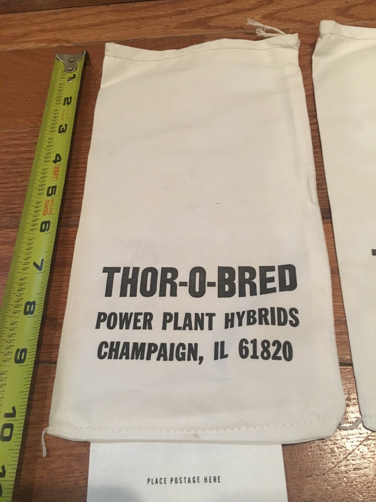 Lot Of 2 Thor-O-Bred Seed Hybrid CORN SACK BAG New Old Stock 10”x6 ...