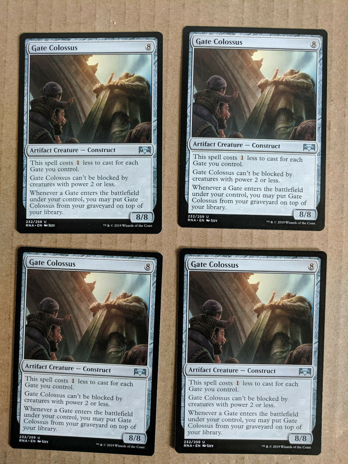 Gate Colossus playset (4 cards) NM Ravnica Allegiance RNA MtG | eBay