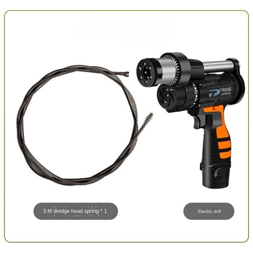12V Pipe Dredge Machine Electric Drill Toilet Drain Clogging Cleaning ...