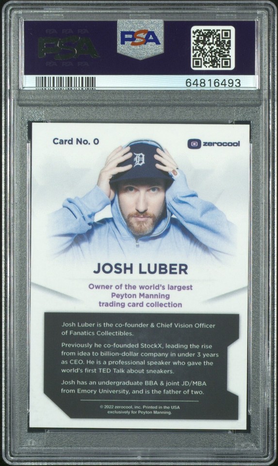 Zerocool Mint Collective Josh Luber #0 Auto PSA 10 | eBay
