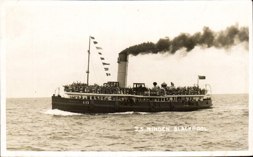 Blackpool. Mersey Ferry SS Minden. | eBay