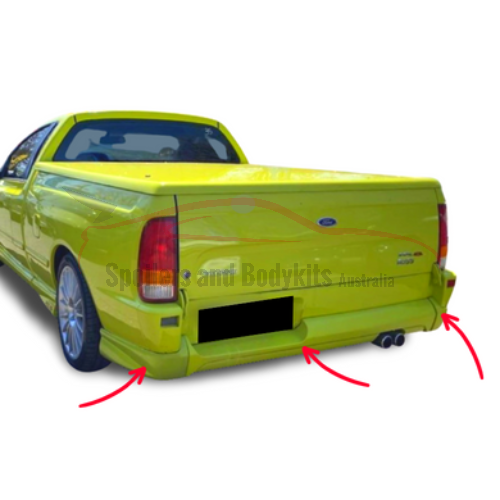 Rear Bumper Bar 3-Piece for BA Ford Falcon Ute - XR Style | eBay Australia