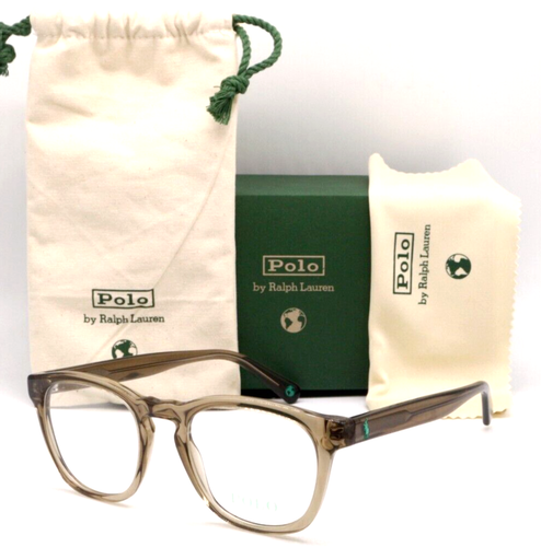 NEW POLO RALPH LAUREN PH 2258 6085 TRANSPARENT BROWN AUTHENTIC ...