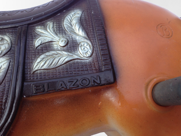 Vintage Blazon 1963 Plastic Rocking Horse Blow Mold / Horse Only - NO ...