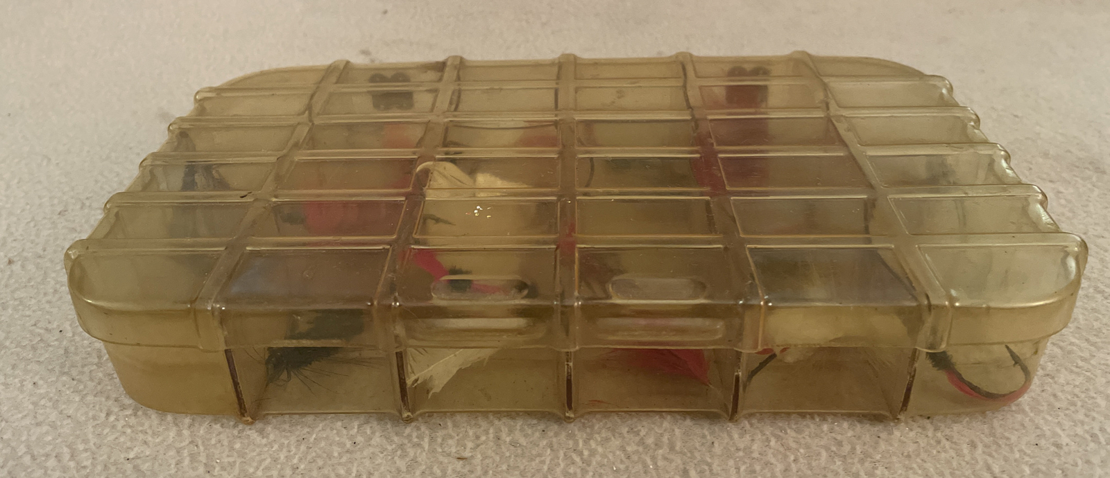 Vintage Bill Dewitt Tackle Box 18 Compartments w/Flies Fly Fishing | eBay