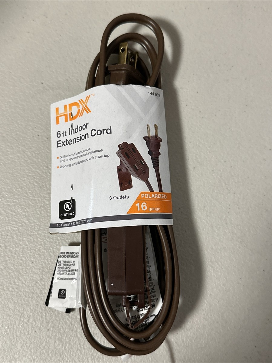 At Home Depot Extension Cords HDX 40 Ft. 1 Outlet 16 Gauge Light Duty